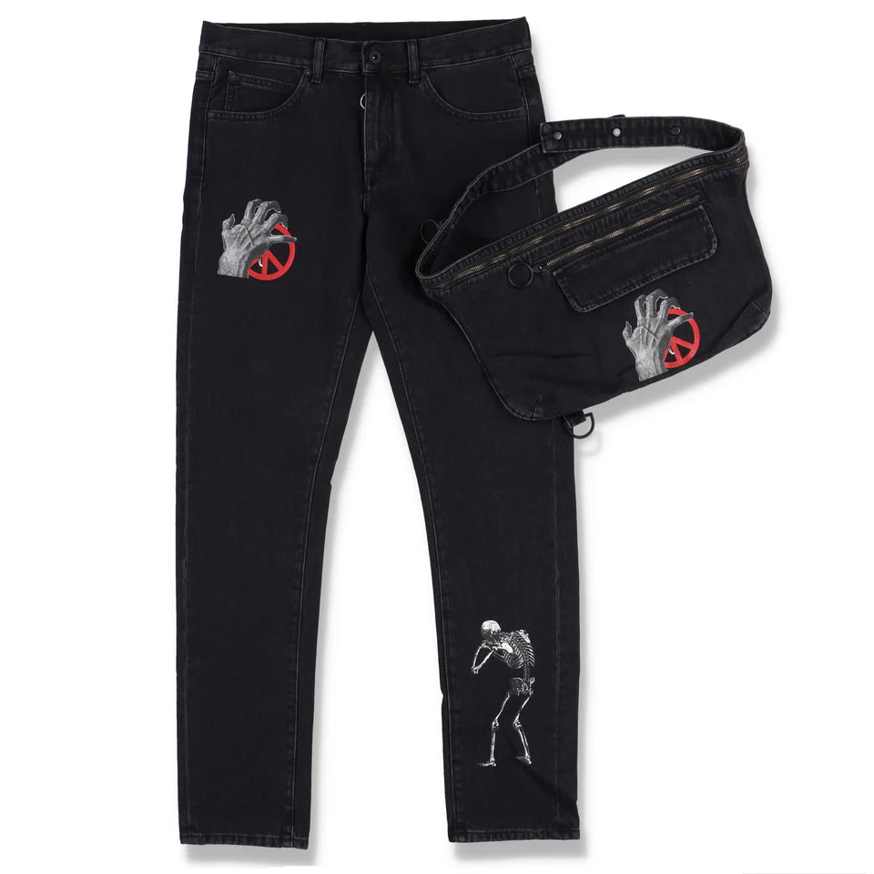 Off-White × Undercover Skeleton Print Logo Jeans – HYPEWORLD