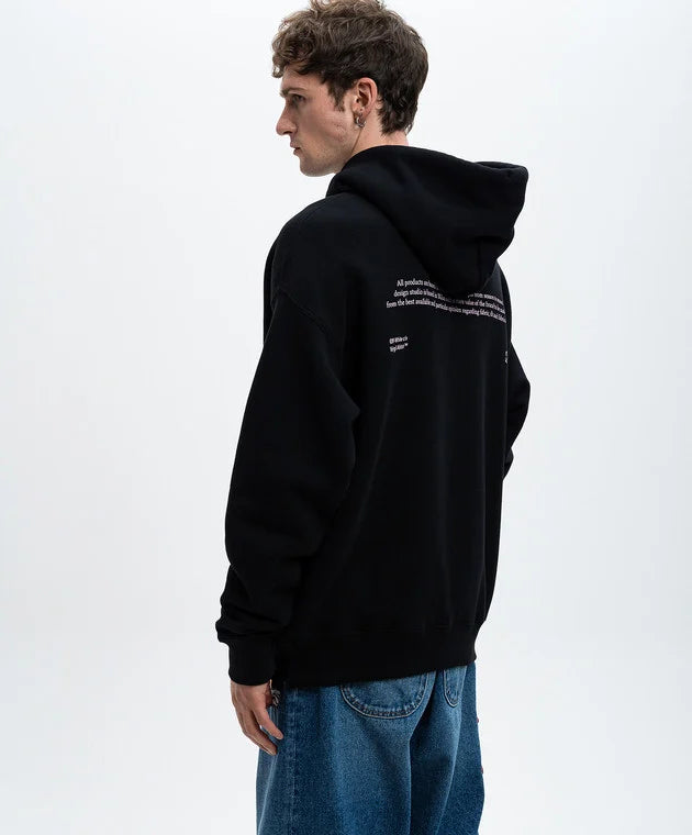 Off-White Black Script Mary Logo Oversized Hoodie – HYPEWORLD
